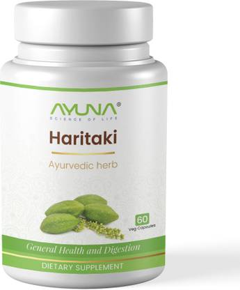 AYUNA Haritaki (Terminalia Chebula) Extract 60 Veg Capsules Price in ...