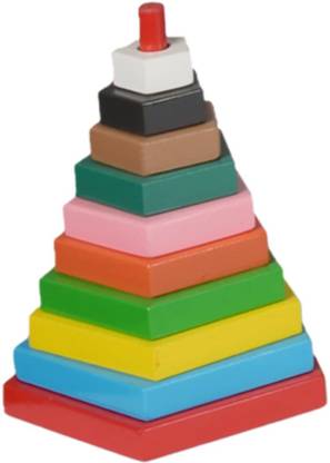 BRILLA Build A Tower Pentagon Stacking Toy for Kids of 3 to 5 Years ...