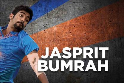 International Cricketer Jasprit Bumrah Poster|Wall Decor|Bowler Wall ...
