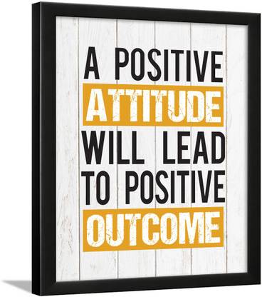 Attitude Quotes Wall Frames - Positive Attitude Wall Frames - Attitude ...