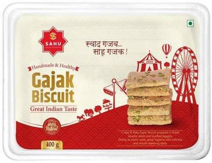 Sahu Gajak Bhandar Khasta Gajak 400 gm | Gud ki Gajak | Gajjak Gachak ...