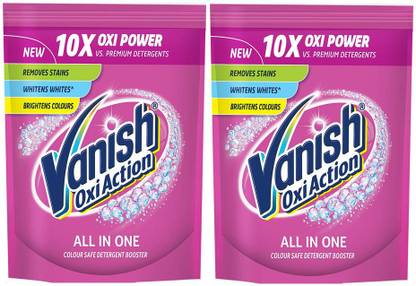 Vanish Oxi Action Colour Safe Detergent Washing Powder 2X200g Detergent ...
