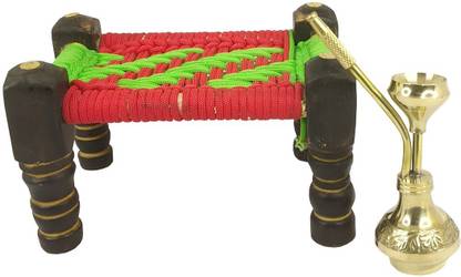 Adhvik Multicolor Fancy Designer Wooden Dummy Small Charpai/khat With ...