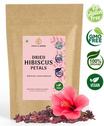 A D FOOD & HERBS ORGANIC HIBISCUS / GUDHAL FLOWER DRIED NATURAL ...