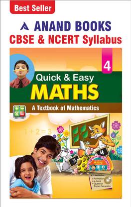 Anand Books Quick & Easy Maths 4 Mathematics Textbook For Class 4th ...