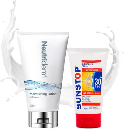 Neutriderm Sunblock Combo | Vitamin E Moisturising Lotion 125ml ...
