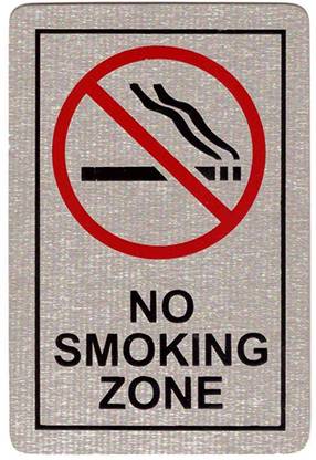 NARAYAN LNT No Smoking Zone Emergency Sign Price in India - Buy NARAYAN ...