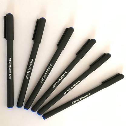 Samurai Black Premium Ball Pen Pack of 200 Ball Pen (Blue INK) Ball Pen ...