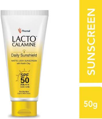 Lacto Calamine CALAMINE SUNSHIELD SUNSCREEN SPF50 PA+++ 50GM PACK OF 1 ...