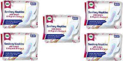 IMC Sanitory napkins with anions and magnetic energy Pack of 5 Sanitary ...