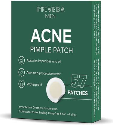 Priveda Men Acne Pimple Patch, Skin Treatment, Invisible Facial ...