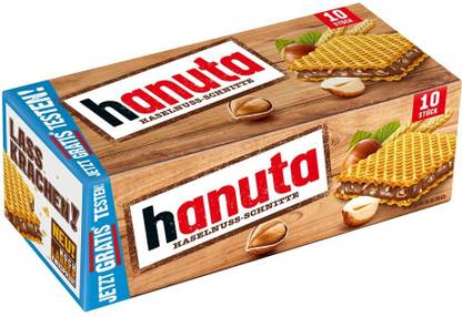 Ferrero Hanuta Hazelnut Chocolate, 220g Cookies Price in India - Buy ...