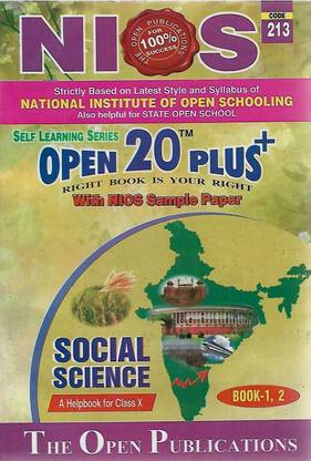 Nios Social Science Class 10 English Medium: Buy Nios Social Science ...