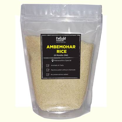 Delight Foods Premium Aromatic Ambemohar Rice - 6 month Old - (1kg ...