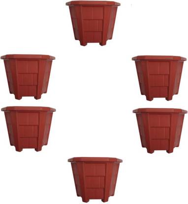 JCA 4-6 plastic gamla planter pot plant container for indoor outdoor ...