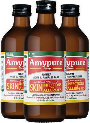 AIMIL Amypure Ayurvedic Blood Purifier Syrup For Pimple Free, Fair ...