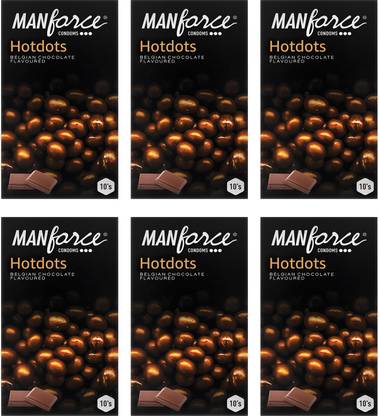 MANFORCE MAN FORCE CHOCOLATE HOTDOTS COMBO PACK FOR MAN Condom Price in ...