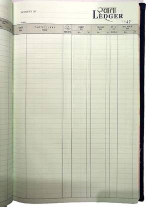 LRS Ledger Register Size - 34 x 21 cm - Full Cloth Hard Bound (240 ...