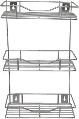Irontech Stainless Steel Multipurpose 3 Tier Kitchen Rack/Storage Shelf ...