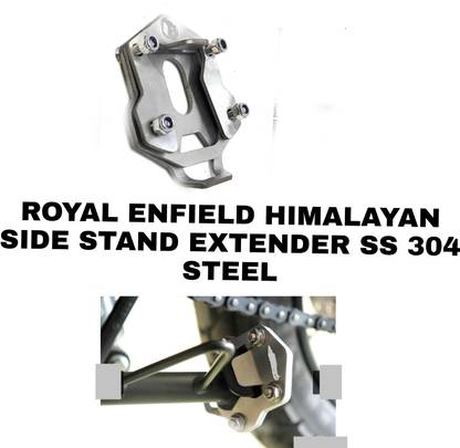 imad ROYAL ENFIELD HIMALAYAN SIDE STAND EXTENDER ' STAINLESS STEEL Bike ...