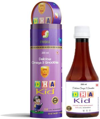 DHA Kid Delicious Omega 3 Syrup with Fish Oil (EPA+DHA) For Brain ...