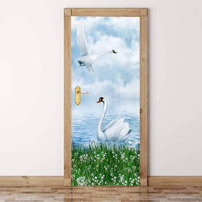 INTERIOR 2 YOU Decorative door stickers Medium Self Adhesive Sticker ...