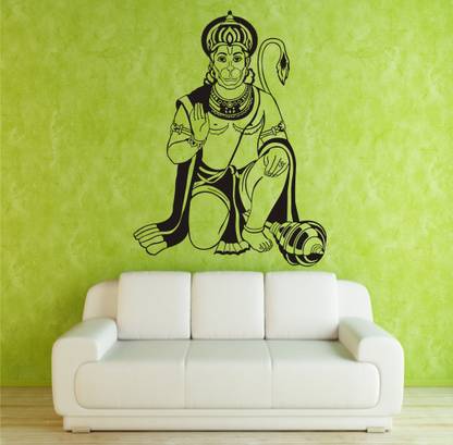 INDIA WALL STICKER indian god&Hanuman wall sticker Medium Removable ...