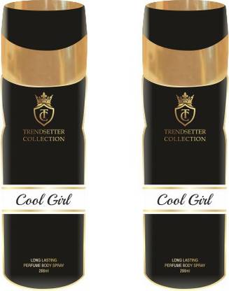 TRENDSETTER COLLECTION Cool Girl Deo (200 ml Each) Perfume Body Spray ...