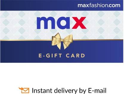 max Online Digital Gift Card Price in India - Buy max Online Digital ...