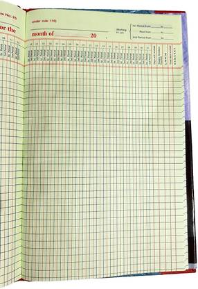 LRS Factory Attendance Register (Pack of 2) Factory Attendance Register ...