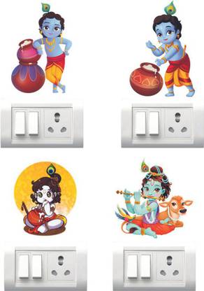Ocean Decore cartoon switchboard sticker Medium Self Adhesive Sticker ...