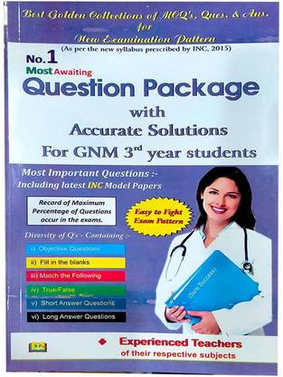 Solved Paper For GNM 3rd Year / Question Package For GNM Third (3rd ...