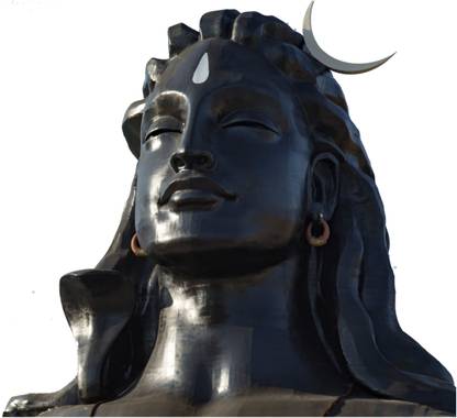 ADVAIT DESIGNS 45 cm Wall Sticker Black Lord Siva Adiyogi Wall Sticker ...