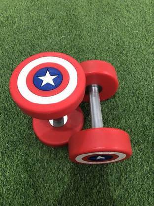 EXTREME FIT Captain America Dumbbell (Set of 2 X 25kg ) (50Kg) Fixed ...