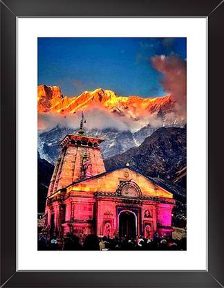 Kedarnath Lord Shiva Temple Lover Wall Poster Photographic Paper ...