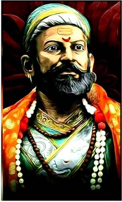 DivineDesigns 56 cm Shivaji Maharaj Vinyl Sticker Self Adhesive Sticker ...