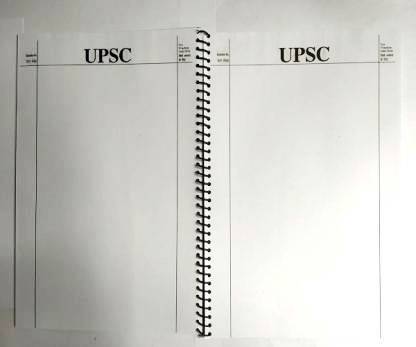 Wisegrain Upsc Mains Practice Spiral Notebook A4 Notebook No 200 Pages ...