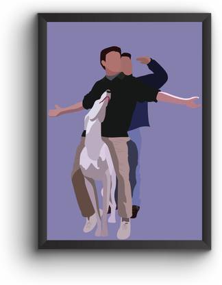 Chandler Joey And The Dog Paper Print - TV Series posters in India ...
