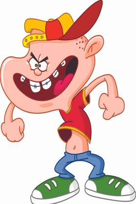 Funny Kids Cartoon Sticker Poster|Home Wall Decor|Poster For Kids Room ...