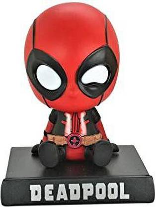 HEARTWIN Deadpool Moving Head Bobblehead Spring Dancing Bobble Spring ...