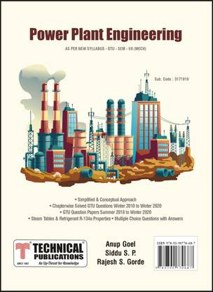 Power plant Engineering for GTU 18 Course (VII - Mechanical - 3171910): Buy Power plant ...