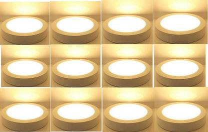 FLIPS Flips 6watt surface warm white (Gold color) led light Pack of 12 ...