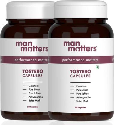 Man Matters Tostero Capsules | Testosterone Booster for Men (Pure ...