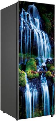 wallpics 160 cm Vastu Beautiful waterfalls Fridge Sticker skin Fully ...