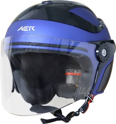 Steelbird AER Open Face Helmet, ISI Certified Helmet Motorbike Helmet ...