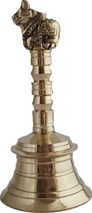 Divya Mantra Ghanti For Pooja Puja Brass Hand Bell Mandir Nandi Ghanta ...