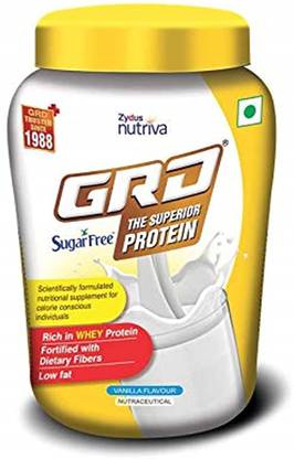 GRD Sugarfree Low Fat Whey protein powder with 26 Essential Nutrients ...