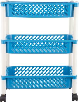 POLYSET Sumo Multipurpose Trolley Utility Organiser Rack 3 Tier with ...