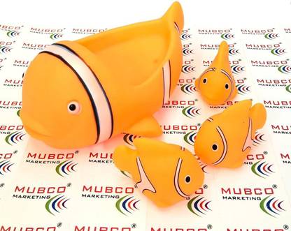 Mubco Cute Rubber Nemo Fish Family Bathtub Toys | Floating Clown Fish ...