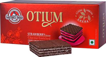 Gourmet's Delite Otium Strawberry Flavor Wafer (Pack of 6) 75g Wafers ...